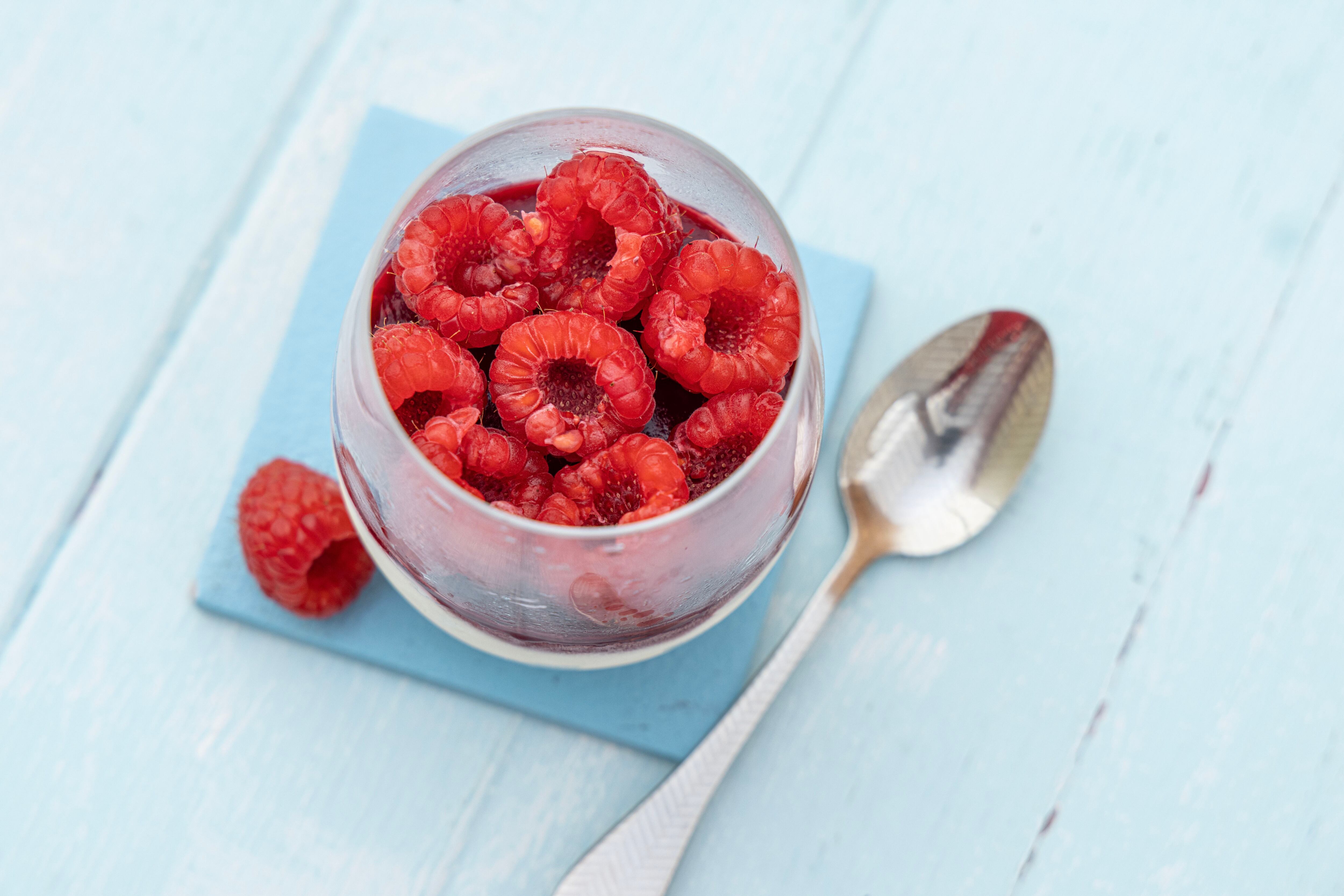 Cartoon Raspberry Parfait