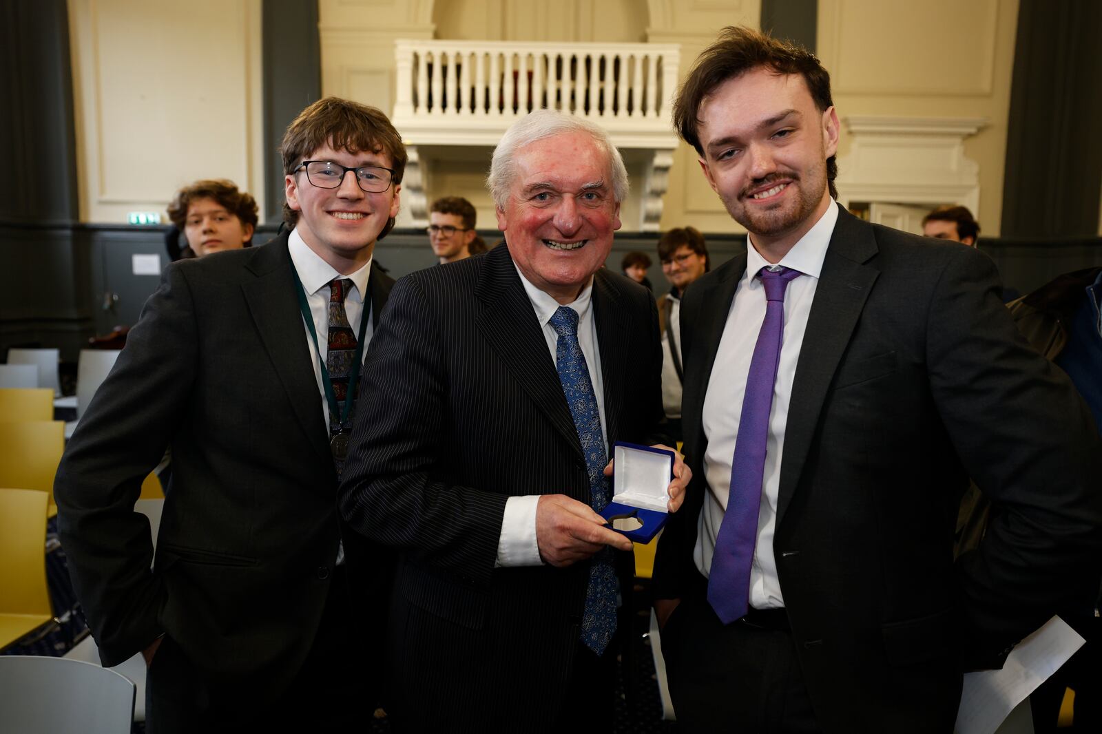 ‘We’ll see’: Bertie Ahern coy on presidential ambitions as he receives ...