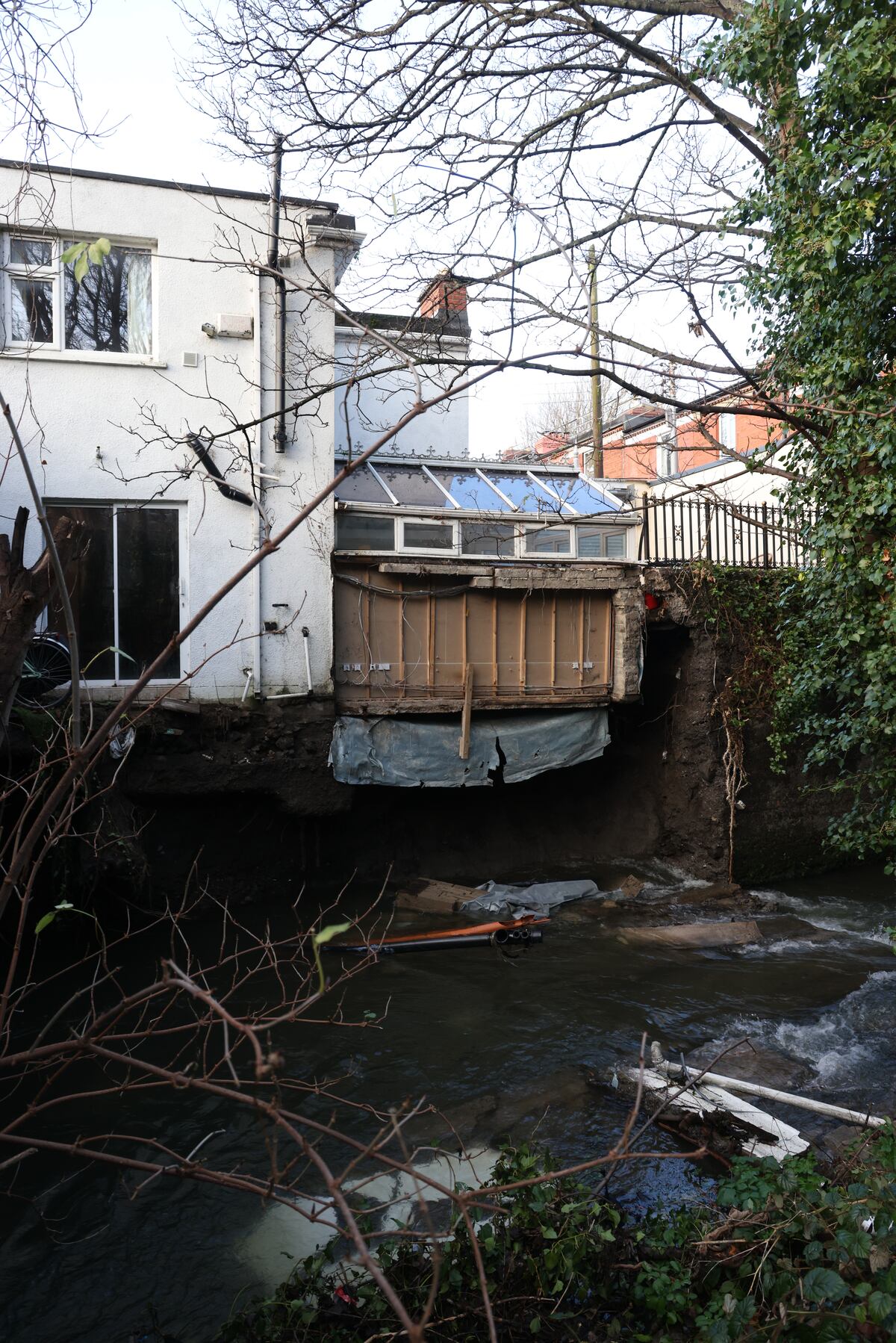 Dublin couple fear their home will fall into Camac river after wall ...