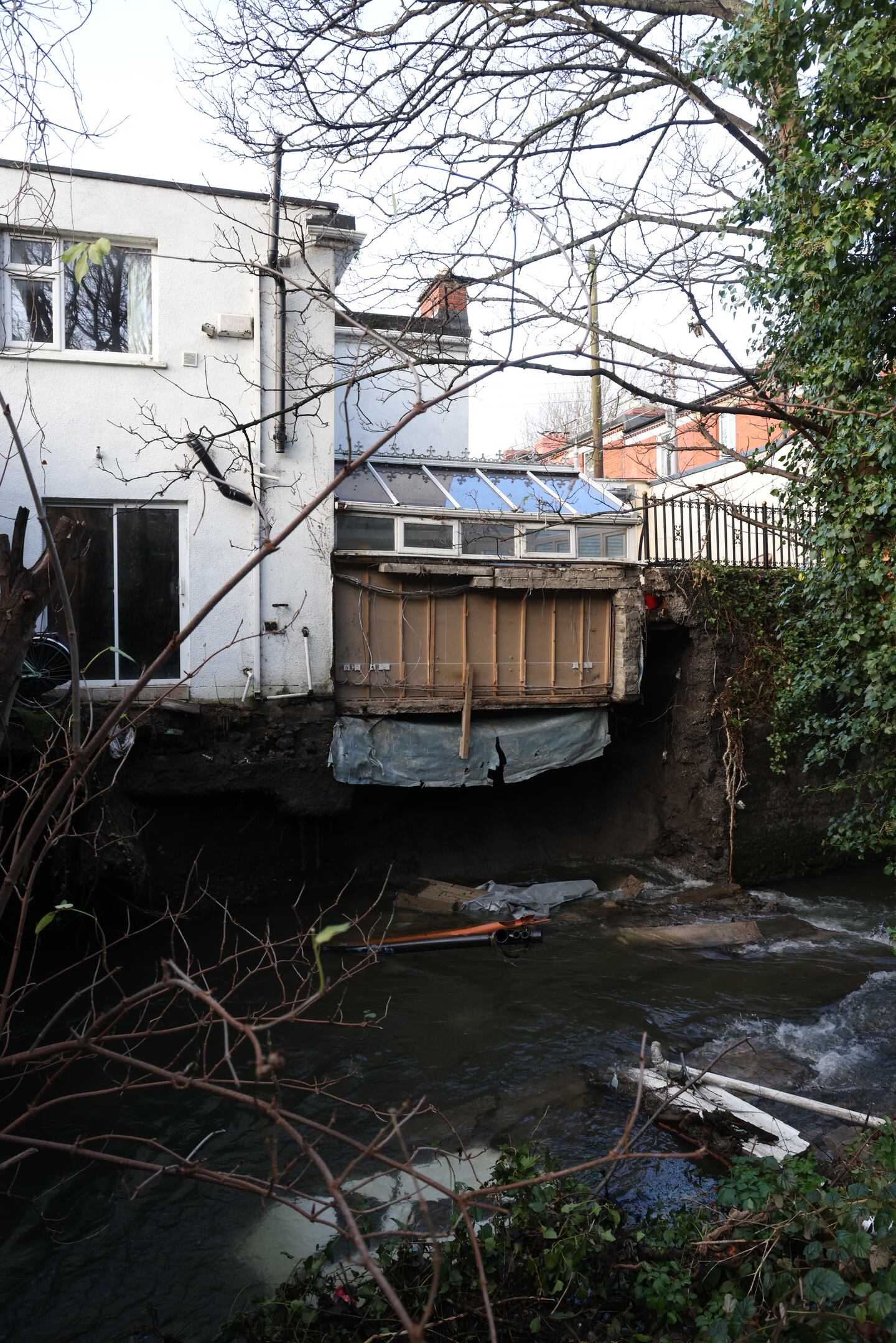Dublin couple fear their home will fall into Camac river after wall ...