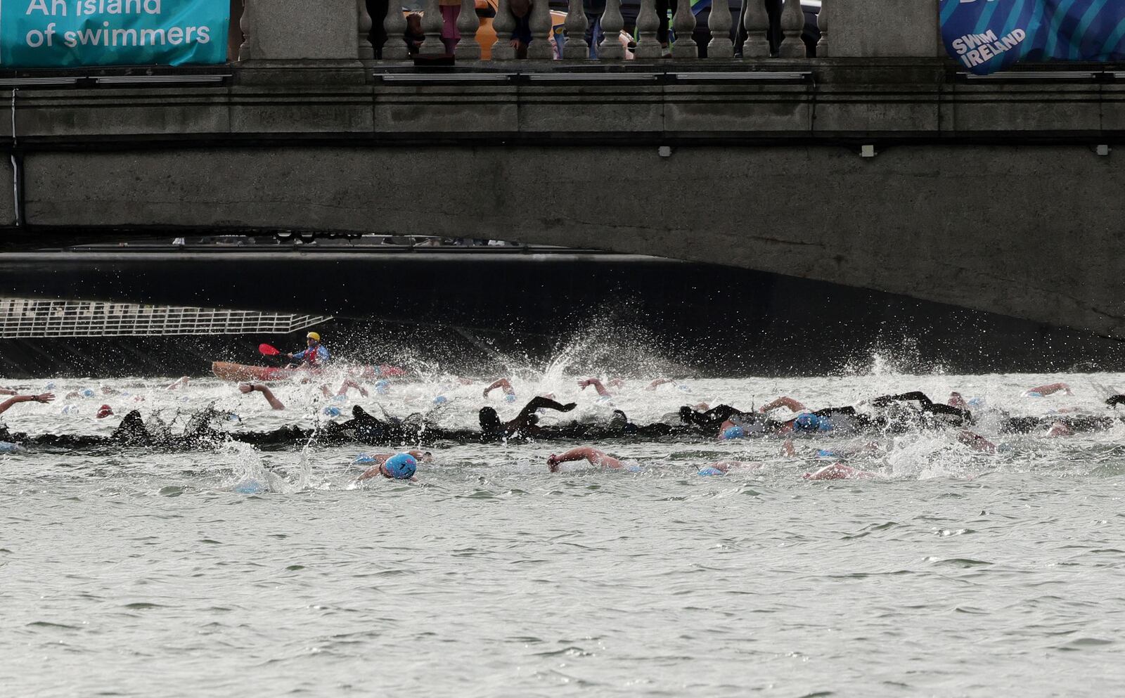 Joy for 71-year-old Derek Wilkes after winning his second Liffey Swim ...