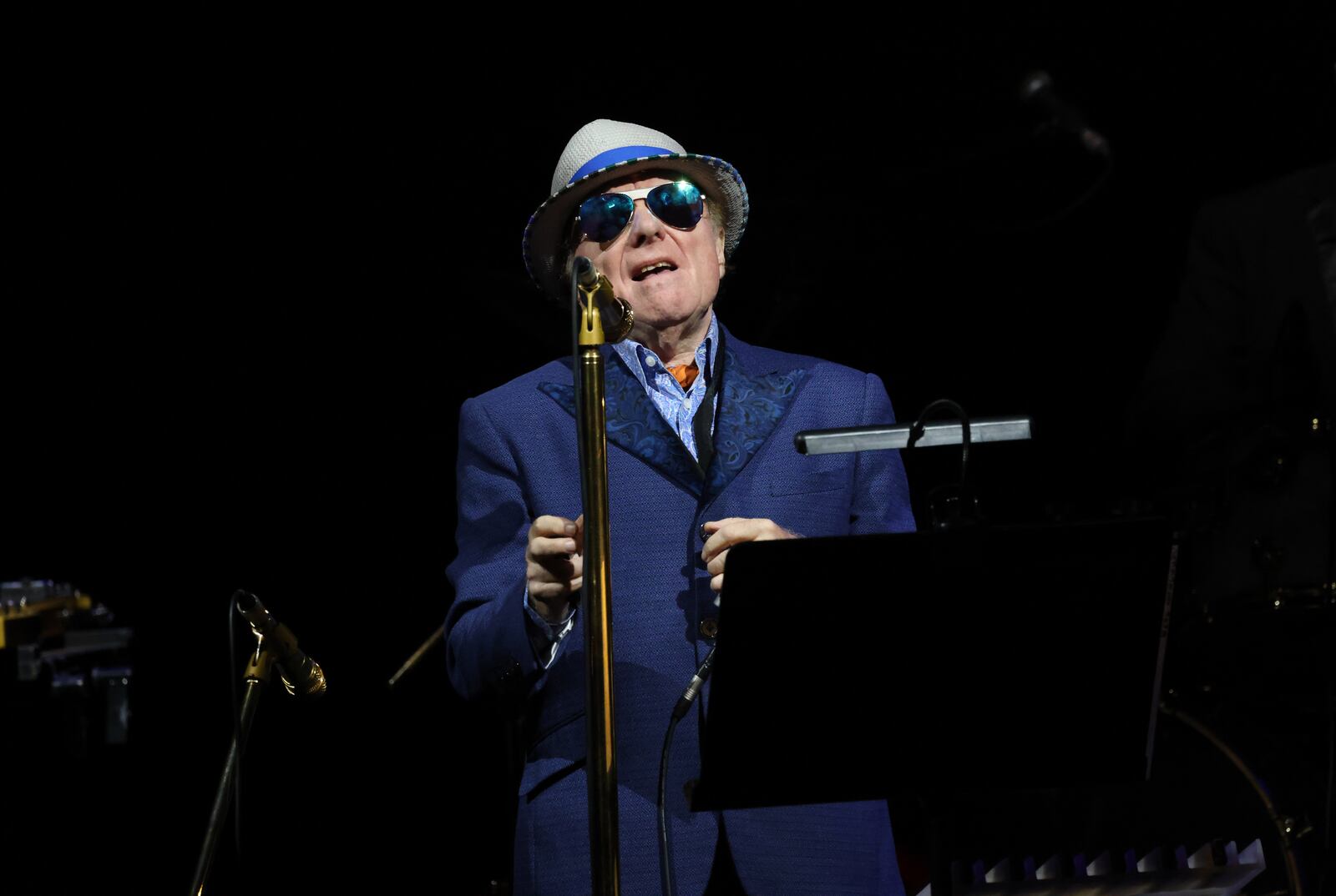 Van Morrison in his happy space at the Olympia as a smile creases his ...