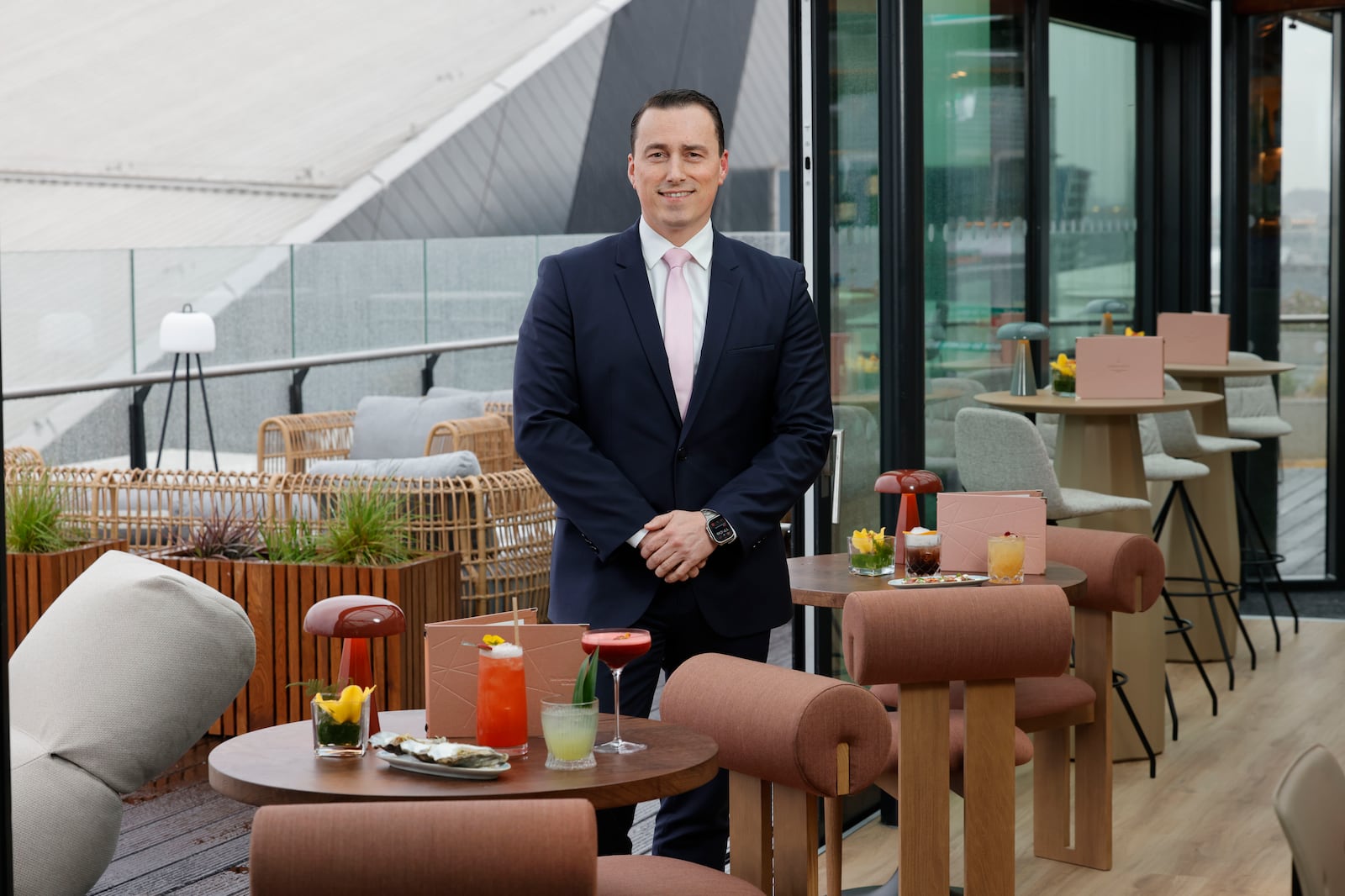 First Look: The Rooftop Bar cocktail and dining area at The Marker ...