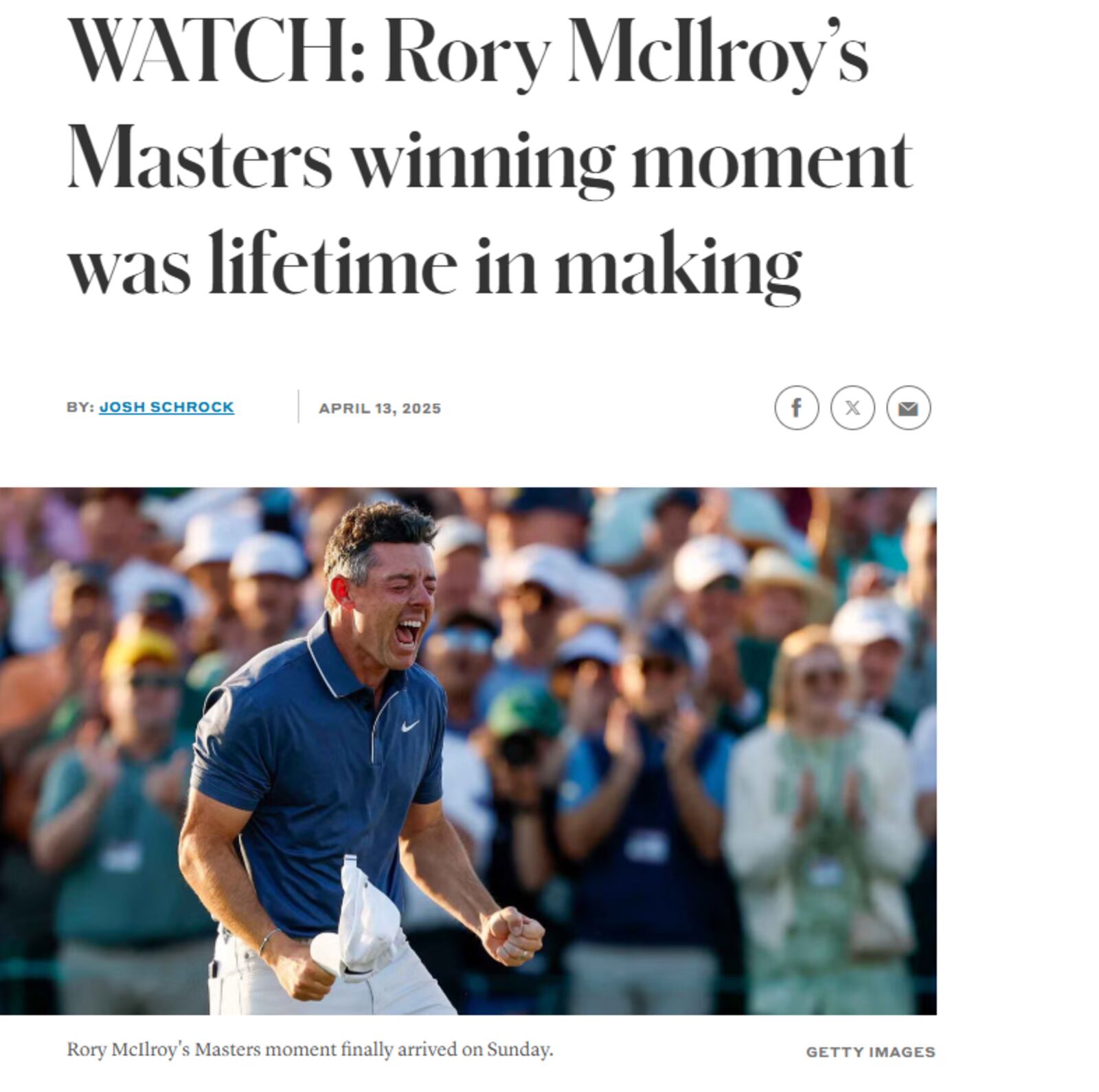 Rory McIlroy’s career Grand Slam: Media reaction from around the world ...