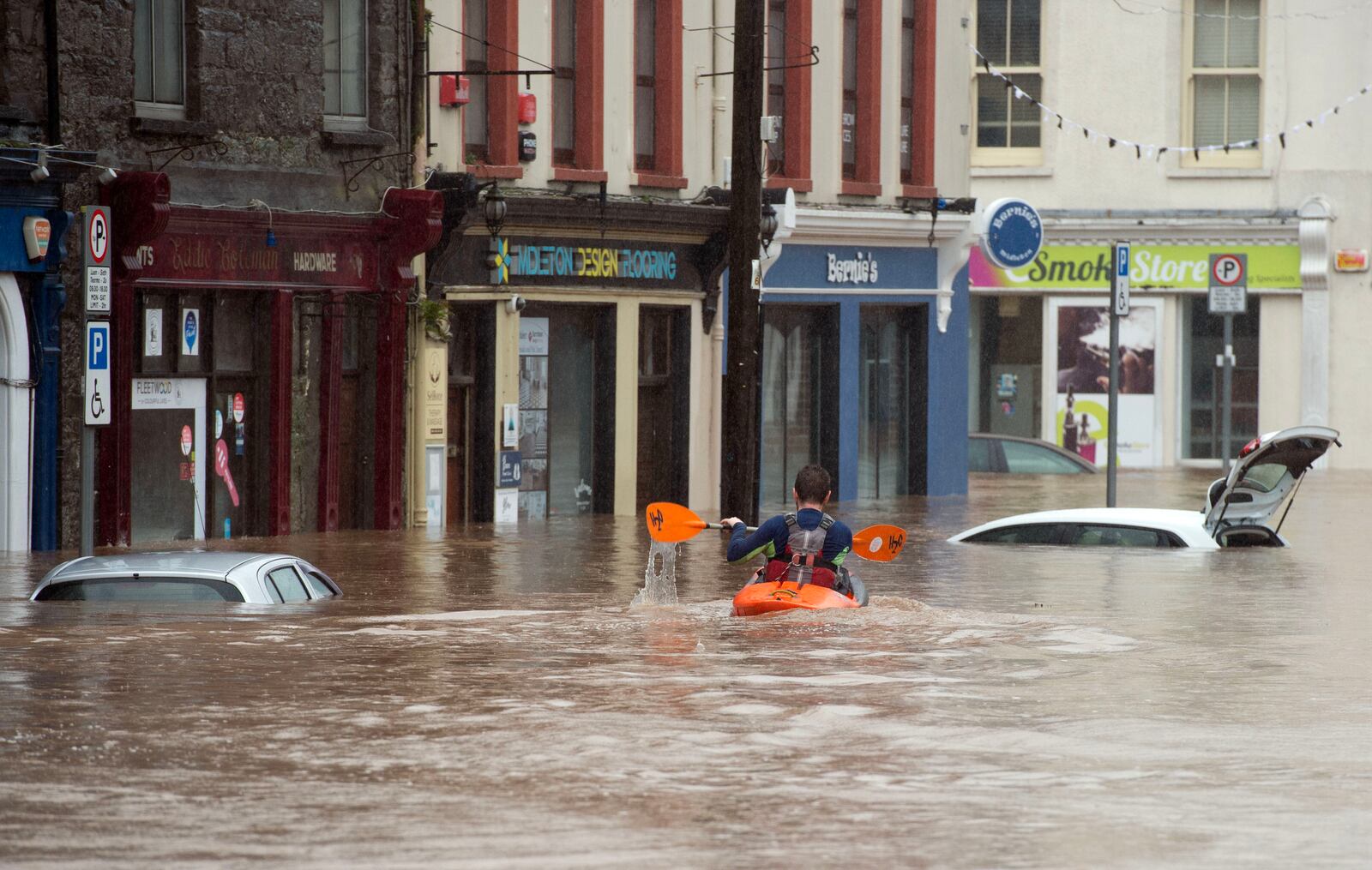 In pictures: Storm Babet brings heavy rain and flooding to Ireland ...