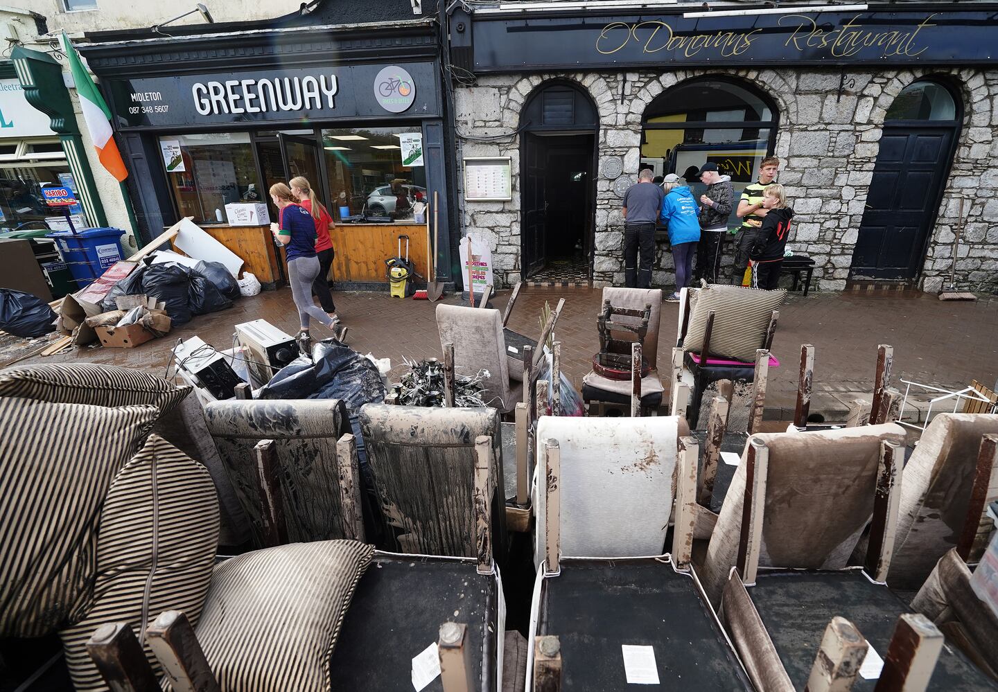 In pictures: The clean-up begins in Midleton after Storm Babet – The ...