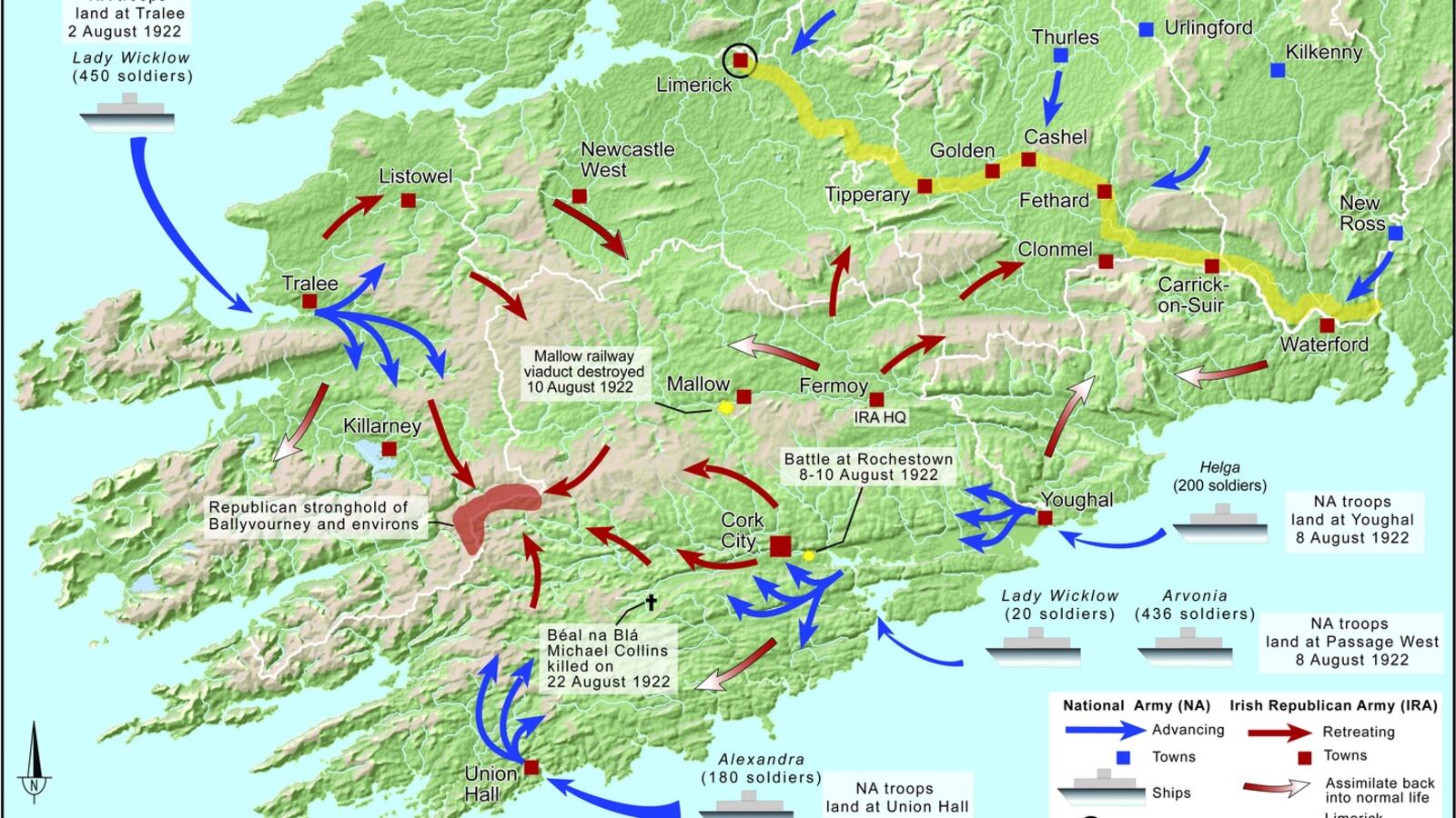 How The Civil War Was Fought The Irish Times