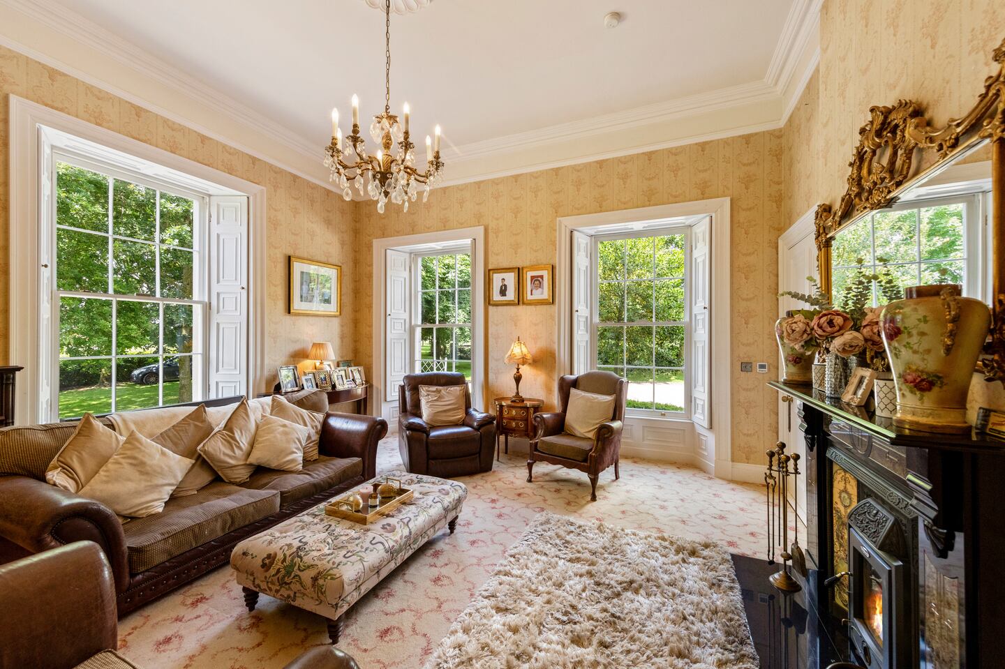 Look inside: artfully restored Georgian country house on 68 acres for € ...