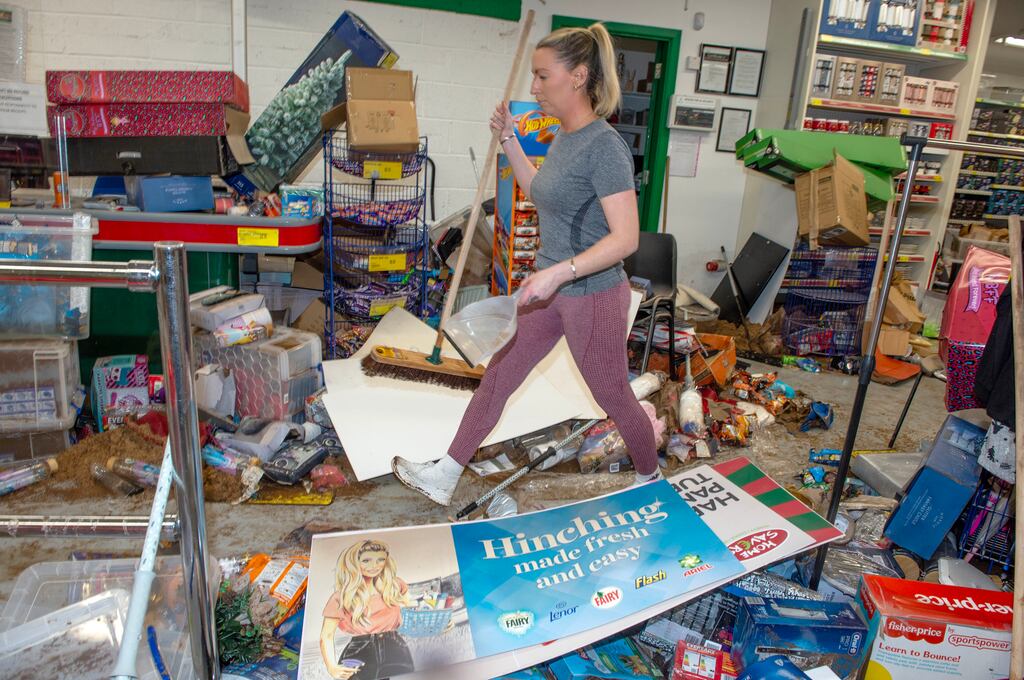In pictures: The clean-up begins in Midleton after Storm Babet – The ...