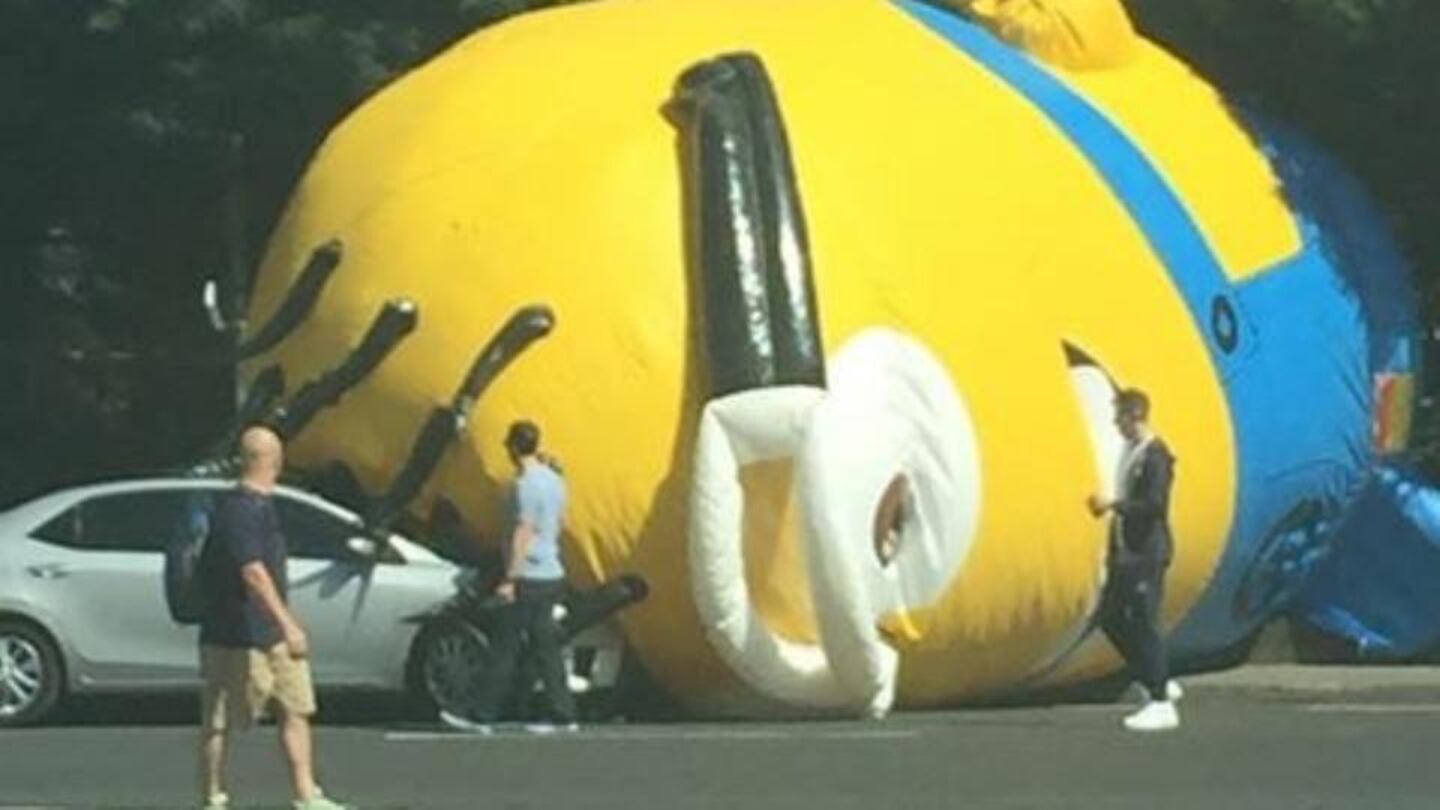 Giant Minion escapes to cause road incident in Dublin – The Irish Times