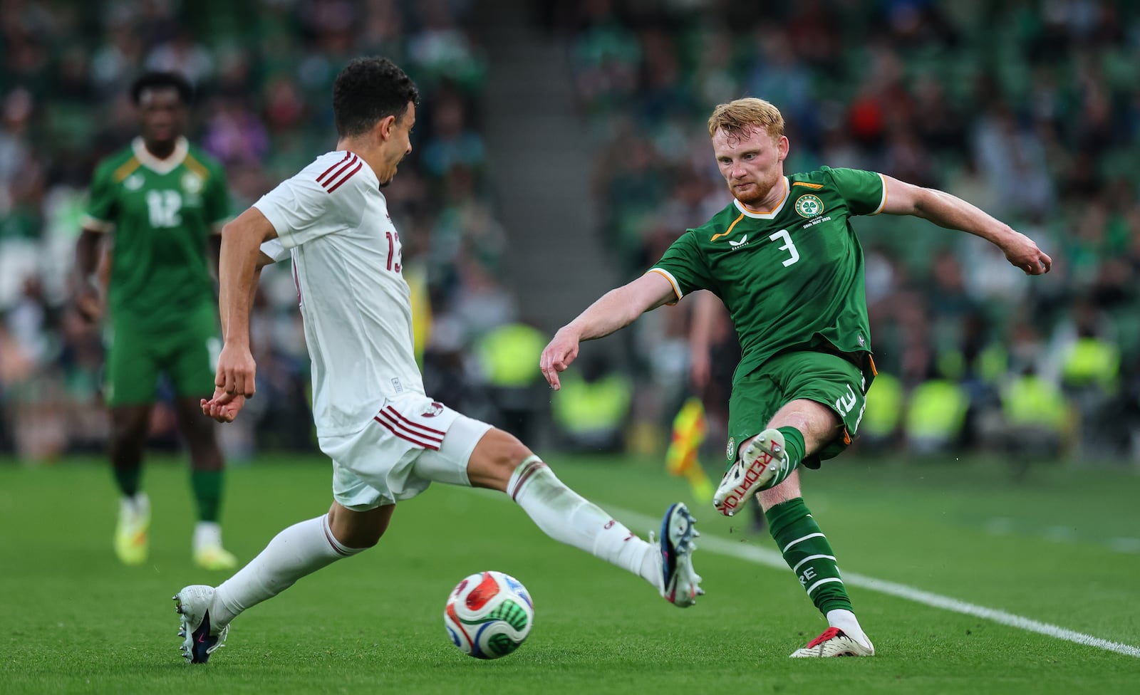 Ireland v Qatar: Nathan Collins gives side victory as Moylan gets red ...