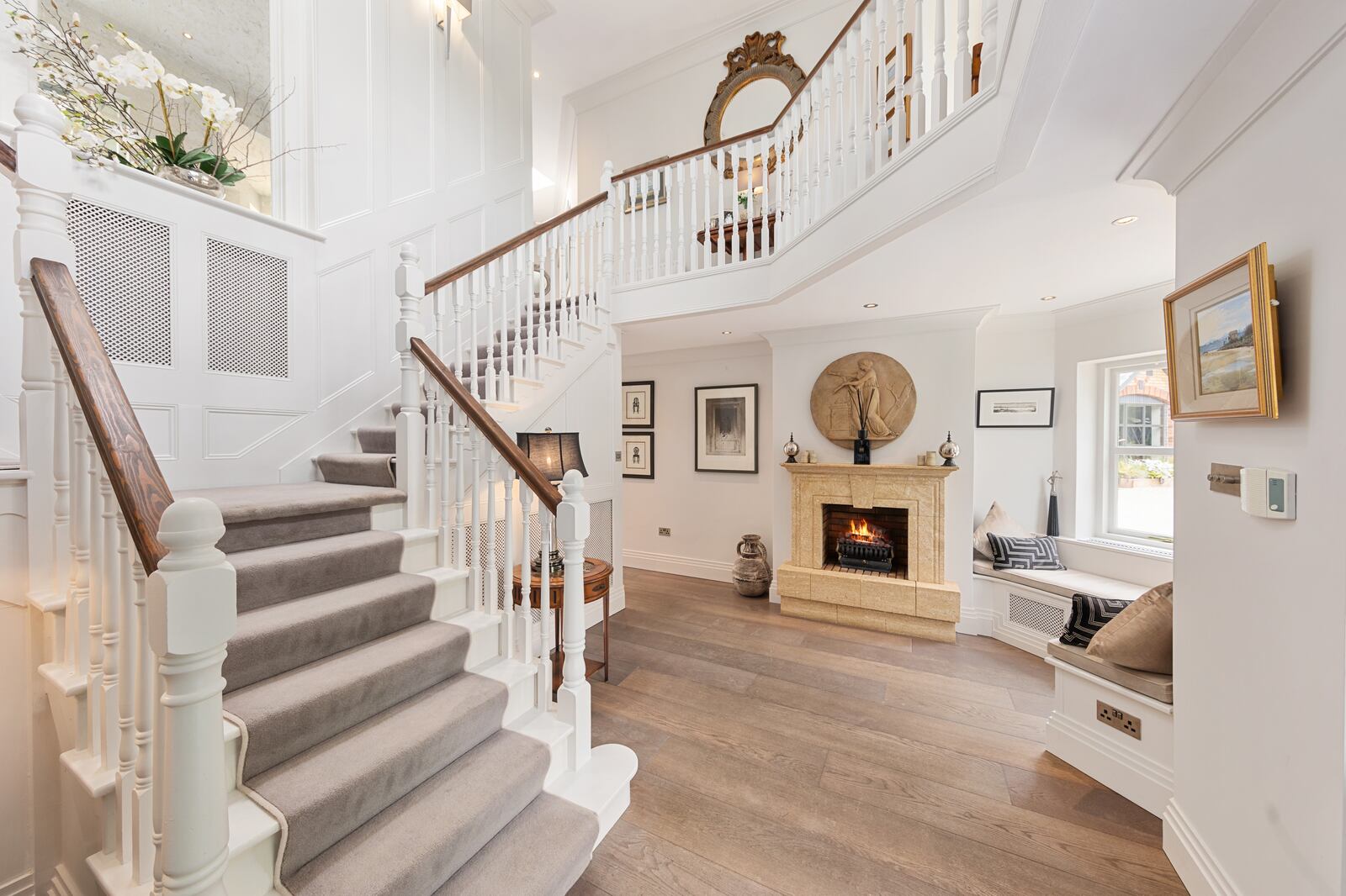 Substantial detached home designed to incorporate verdant grounds in ...