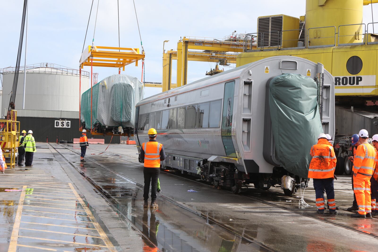 New Irish Rail carriages arrive in Dublin from South Korea – The Irish ...